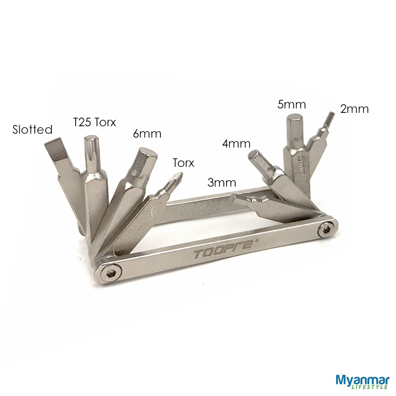 Mini Fold-Up 8-in-1 Multi-Tool - Toopre | Myanmar Lifestyle Online Store